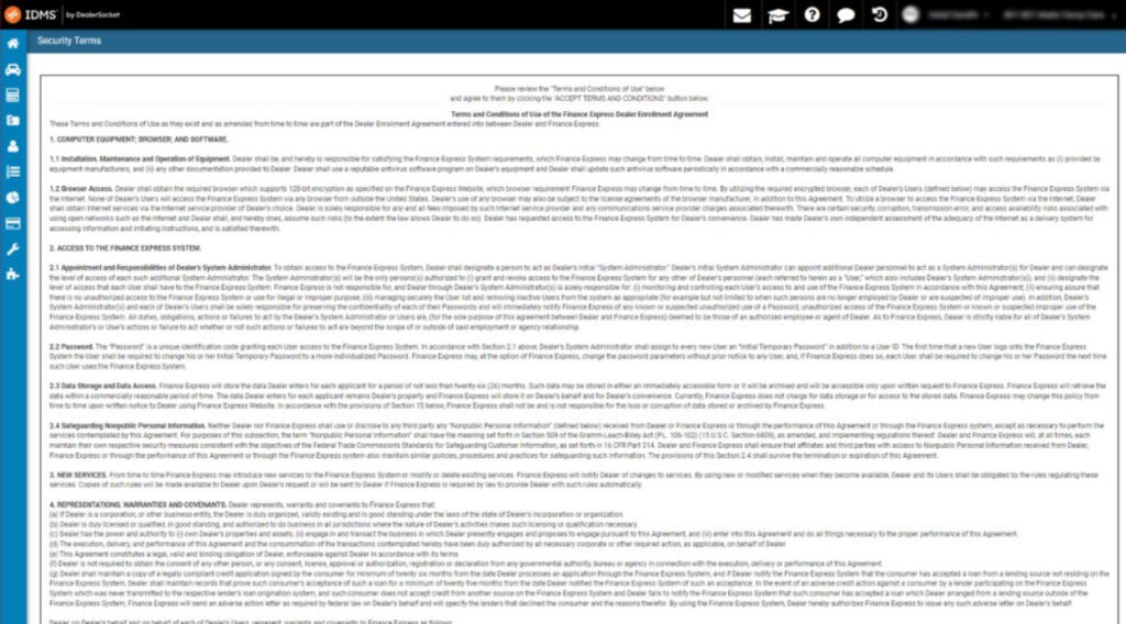 IDMS - GLBA MFA | DealerSocket