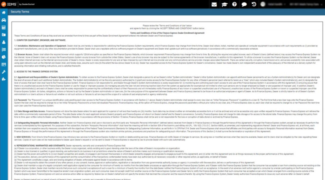 IDMS - GLBA MFA | DealerSocket